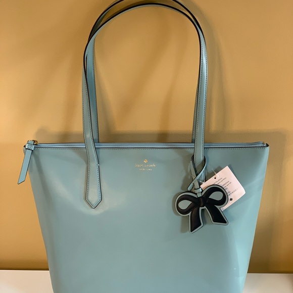 kate spade | Bags | Kate Spade Cassy Large Tote Bag In Light Blue ...
